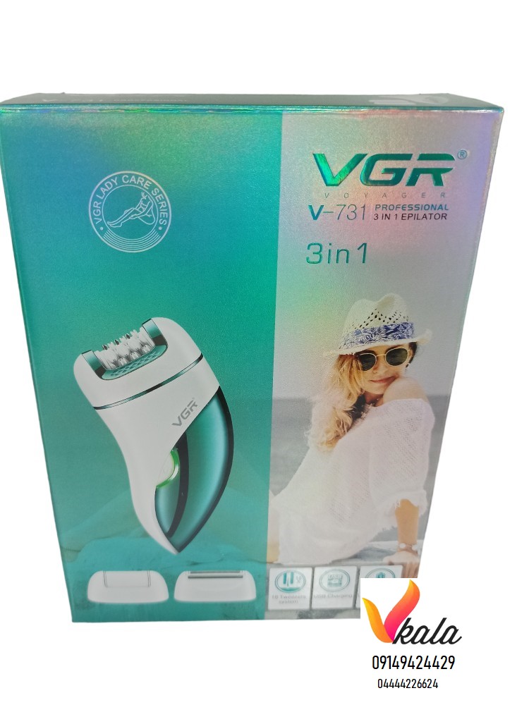 اپیلاتور 3 کاره وی جی آر مدل VGR V-731 - فروشگاه ویان کالا